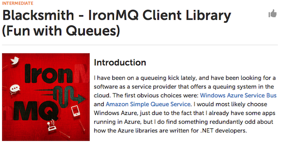 Blacksmith – an IronMQ client for .NET - The Iron.io Blog